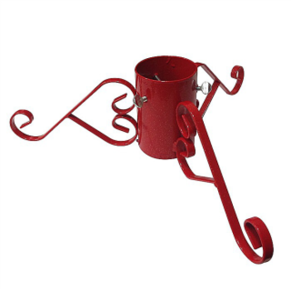 Ornate Metal Scroll 4” Red Christmas Tree Stand – Leigh Trees